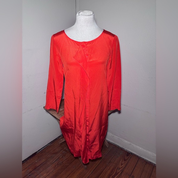 Tibi | Dresses | Tibi Long Sleeve Button Front Shirt Dress | Poshmark